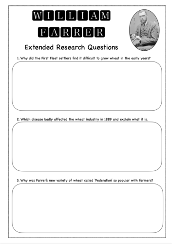 William Farrer - Australian Bank Note Biographies $2 Note | Teaching ...