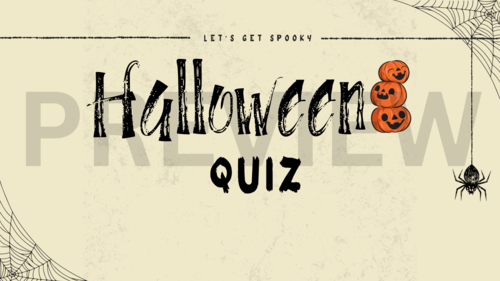 Halloween Quiz | Teaching Resources