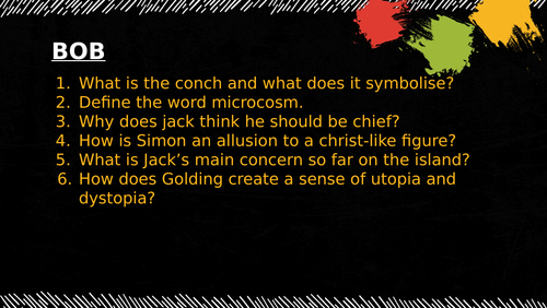 Lord of The Flies - Mask Lesson | Teaching Resources