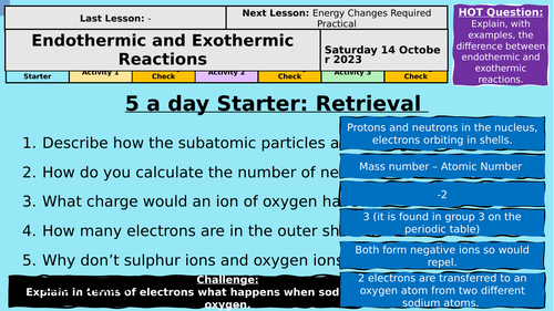 AQA Energy Changes - GCSE | Teaching Resources