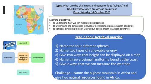 Africa - How developed are African countries? Progress in Geography ...
