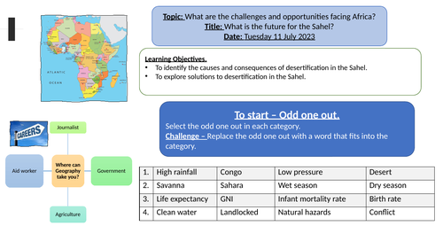 Africa - Desertification in the Sahel - Progress in Geography ...