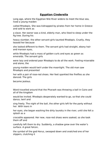 Rags to Riches English Talk for Writing 4-week Unit | Teaching Resources