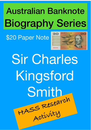 Sir Charles Kingsford Smith - Australian Bank Note Biographies $20 Note ...