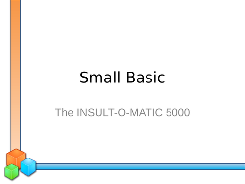 SmallBasic Programming - Complete Unit | Teaching Resources