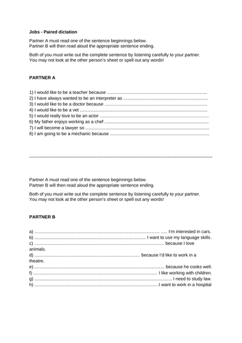 ESL GCSE Jobs review + reading tests | Teaching Resources