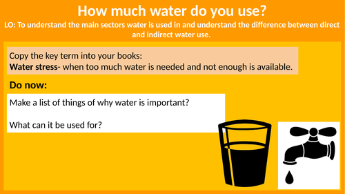 How much water do you use? | Teaching Resources