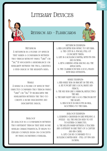 Literary Devices and Language Features Examples and Definitions ...