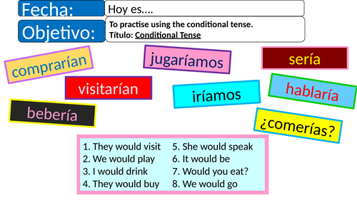 Conditional tense | Teaching Resources