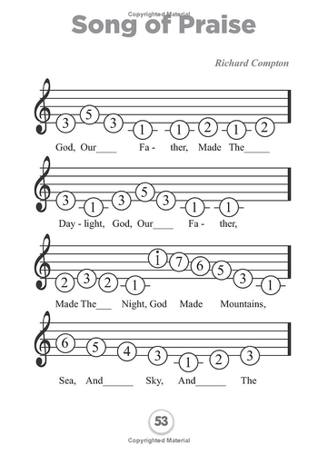Numbered Sheet Music with Worship Songs for 8-Note Tongue Drum: Gospel ...