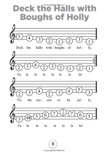 Numbered Sheet Music with Worship Songs for 8-Note Tongue Drum: Gospel ...