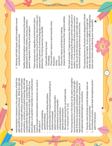 Trace with Both Hands. Big Book with Neuro-Exercises for Developing ...