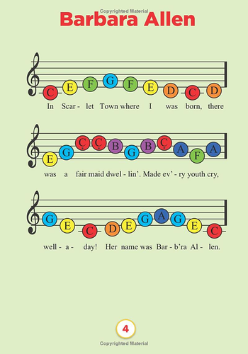 Big Color-Coded Kalimba Songbook for Absolute Beginners: Play by Color ...