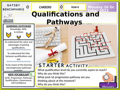 Year 8 Careers Unit - Careers + Options | Teaching Resources