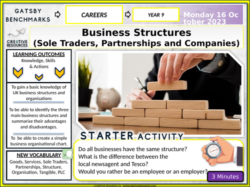 Year 9 Careers Unit - Jobs, Work & Business | Teaching Resources