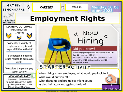 Year 10 Careers Unit - Employment + Finance | Teaching Resources