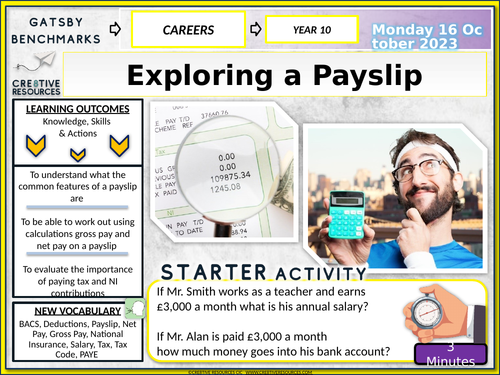 Year 10 Careers Unit - Employment + Finance | Teaching Resources
