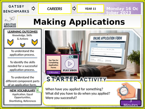 Year 11 Careers Unit - Future Beyond School | Teaching Resources