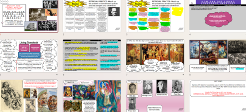 Golden Years: Living Standards in Weimar Germany | Teaching Resources