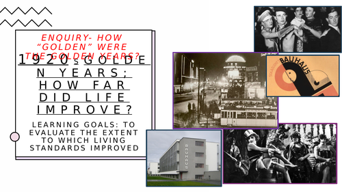 Golden Years: Living Standards in Weimar Germany | Teaching Resources