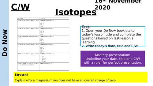 Isotopes | Teaching Resources