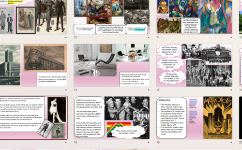Weimar Germany- Culture The Golden Years | Teaching Resources