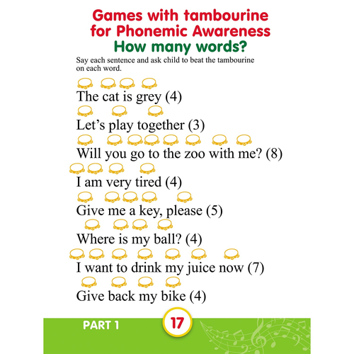 Percussion Games for Kids: Fairy Tale with Musical Score. Rhythmic ...