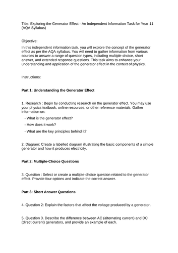 AQA P7 Workbook, Test and worksheets | Teaching Resources