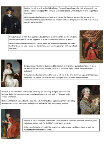 A Very French Murder Mystery | Teaching Resources