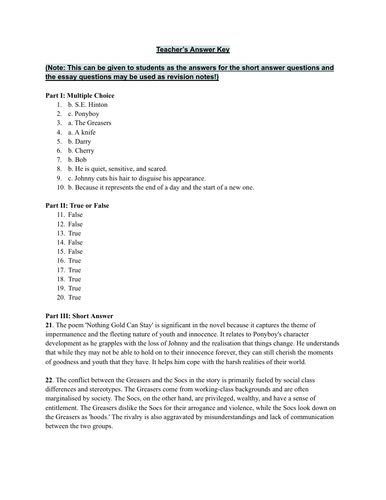 The Outsiders - Bundle | Teaching Resources