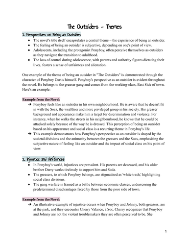 The Outsiders - Bundle | Teaching Resources