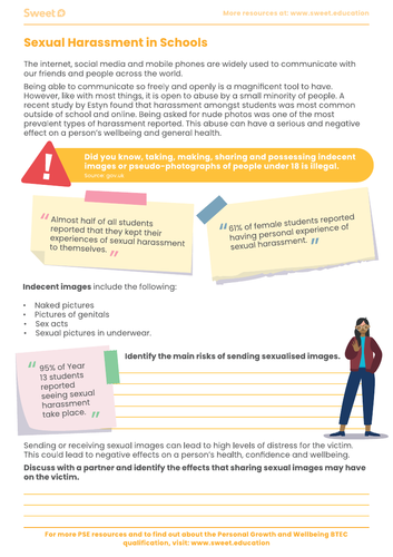 Ending sexual harassment in schools | Teaching Resources