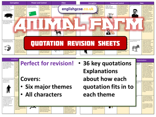 Animal Farm Revision | Teaching Resources