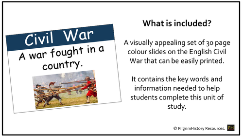 English Civil War Key Words | Teaching Resources