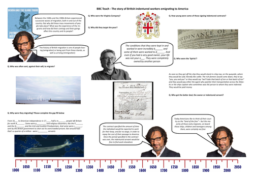 BBC Teach - Class Clips - History KS3 /GCSE British indentured workers ...