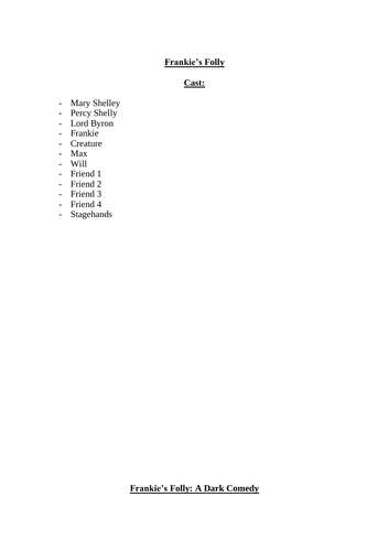 Modern Frankenstein Script for KS3 Drama | Teaching Resources