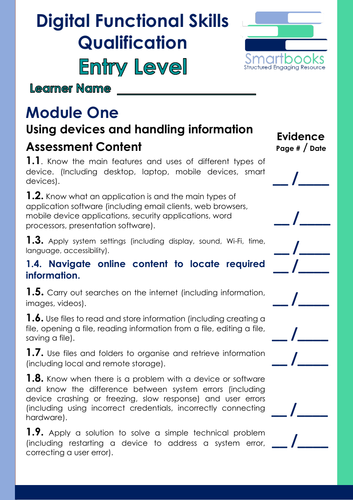 Digital Functional Skills - Module 1 - Using Devices & Handling ...