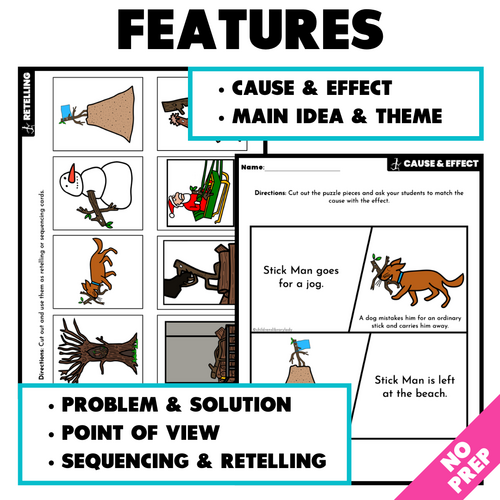 Stick Man Activities - Reading Comprehension - Literacy Skills ...