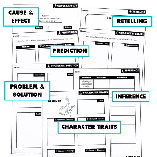 Stick Man Activities - Reading Comprehension - Literacy Skills ...
