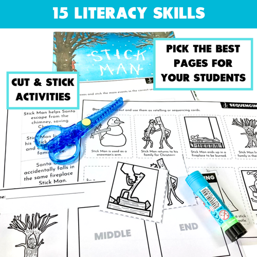Stick Man Activities - Reading Comprehension - Literacy Skills ...