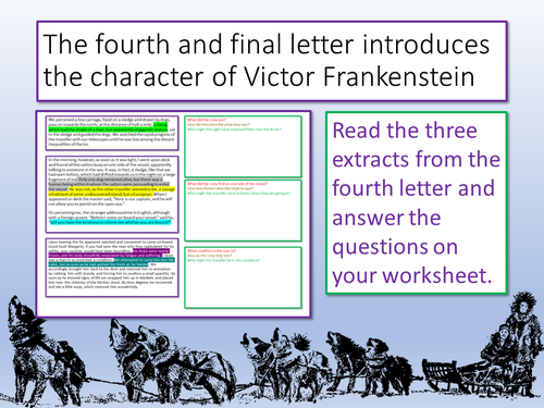 Frankenstein Meeting Victor | Teaching Resources