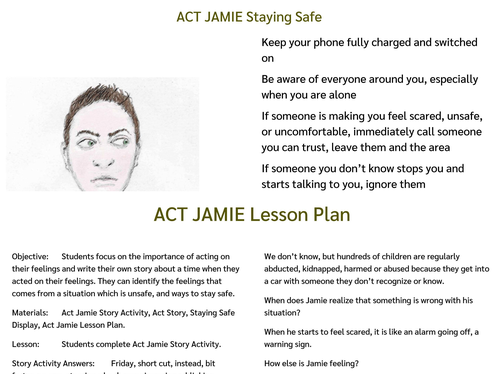 Personal Safety Story Activity and Lesson Plan (US) | Teaching Resources