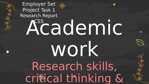 T-Level Health 2024-2025 ESP Research activities and referencing for Task 1 | Teaching Resources