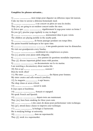 The Present Tense in French / Le présent - Complete Guide | Teaching ...