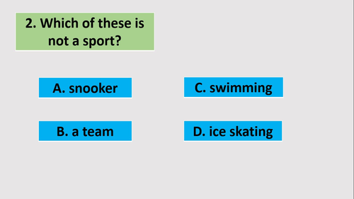 ESL Sports Quiz | Teaching Resources