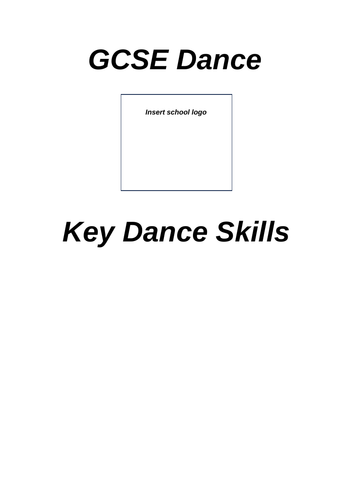 GCSE dance revision skills | Teaching Resources
