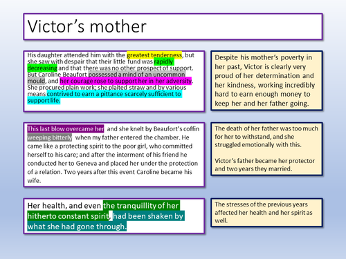 Frankenstein Chapter 1 and 2 | Teaching Resources