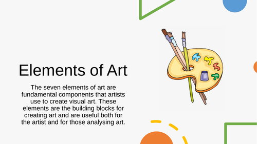 An Introduction to the Elements of Art | Teaching Resources