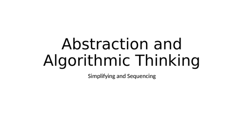 3. Key Stage 3 Computational Thinking (years 7-8) Lesson 3 | Teaching ...