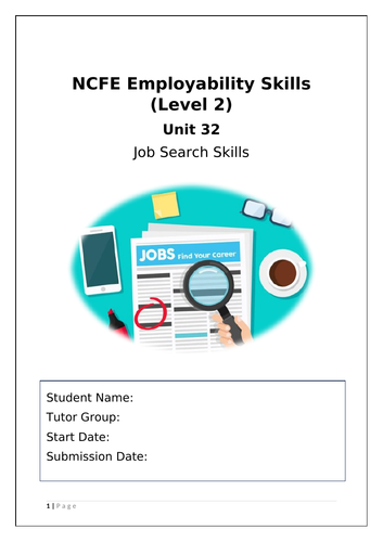 NCFE Employability Skills L2 (Unit 32) | Teaching Resources